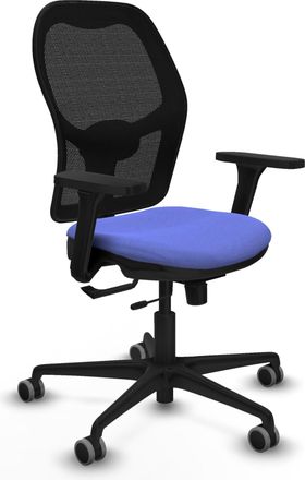 Piqueras y Crespo Jorquera PC-Stuhl mit 3D-Armen, h&ouml;henverstellbare Lendenwirbelst&uuml;tze, ausgestattet mit Syncro/Traslack und eingespritztem Schaum. Mit Rollen von 65 mm