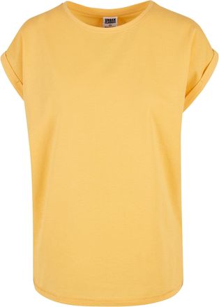 Urban Classics Damen T-Shirt Ladies Extended Shoulder Tee, T-Shirt mit &uuml;berschnittenen Schultern, aus Baumwolle, erh&auml;ltlich in vielen Farben, Dimyellow, S