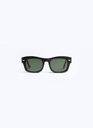Fursac Lunettes de soleil rectangulaires noires - Taille Unique - Homme