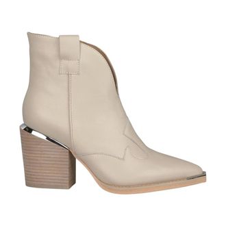 Alma En Pena Alma EN Pena, Femme, Chaussures, Beige, Taille: 40 EU Bottine talon ouverture frontale