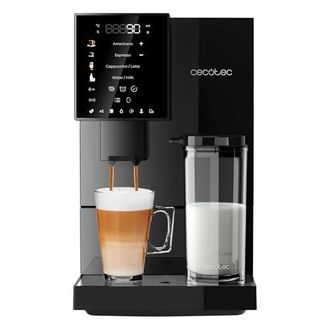 Cecotec Machine a Cafe Grain Cremmaet Compactccino Black. 19 barres, Thermoblock, Grains de café fraîchement moulus avec Plug&Play, Réservoir de café de 150gr