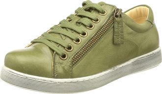 Andrea Conti Damen Boot Sneaker, Oliv, 35 EU