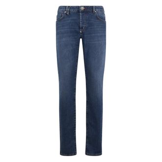 Philipp Plein Homme, Jeans, Bleu, Taille: W33 Jeans Basic Coupe Droite