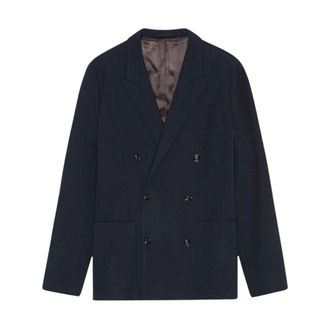 Nn.07 Nn07 - Jordin Blazer Crois&eacute; - Homme - Vestes - Bleu - Taille: XL