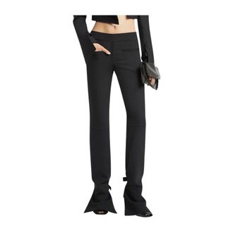 Courr&egrave;ges Femme, Pantalons, Noir, Taille: 40 FR Slim-fit Pantalons