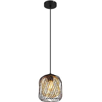Globo Lighting Globo Lighting - Suspension lampe suspendue plafonnier lampe de salle &agrave; manger m&eacute;tal noir d 18 cm