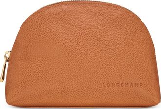 Longchamp pochette Le Foulonné en cuir grainé - Orange