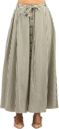 Hanita Femme, Jupes, Vert, Taille: 40 FR Maxi Skirt