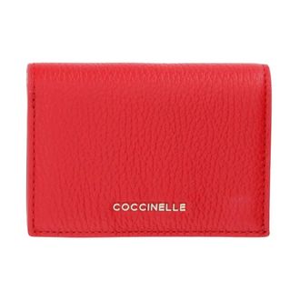 Coccinelle Portefeuille en cuir pli&eacute; - Femme - Accessoires - Rouge - Taille: ONE Size