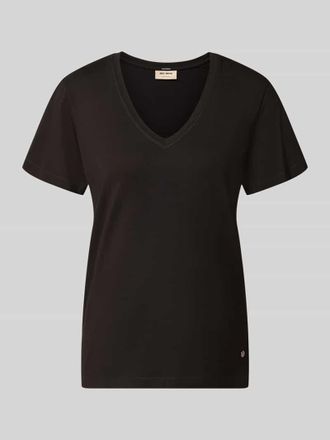 Mos Mosh Regular Fit T-Shirt mit V-Ausschnitt Modell Dala