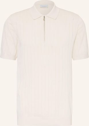 Profuomo Profuomo Strick-Poloshirt weiss