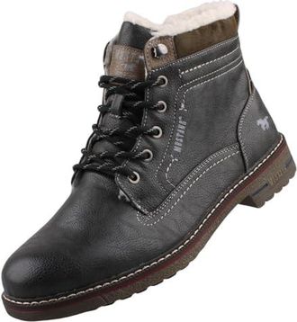 Mustang Jeans Bottines Homme 4201-602, Pointure:45 EU, La Couleur:Gris