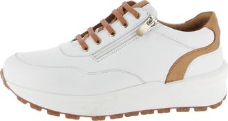 Andrea Conti Damen Mid Top Sneaker, weiß/Brandy, 38 EU