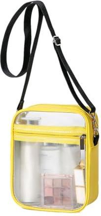 Generico Sac à bandoulière transparent, Sac transparent | Sac de stade transparent avec bandoulière,Sac à bandoulière polyvalent, sac à bandoulière réglable po