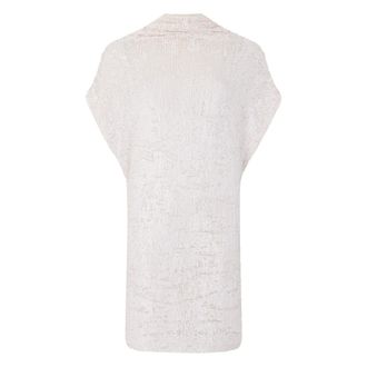 P.A.R.O.S.H. P.a.r.o.s.h., Femme, Robes, Beige, Taille: 36 FR Robe Courte &agrave; Sequins