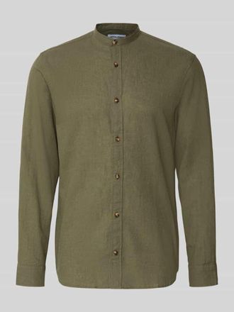 Jack & Jones Regular Fit Freizeithemd aus Baumwoll-Leinen-Mix