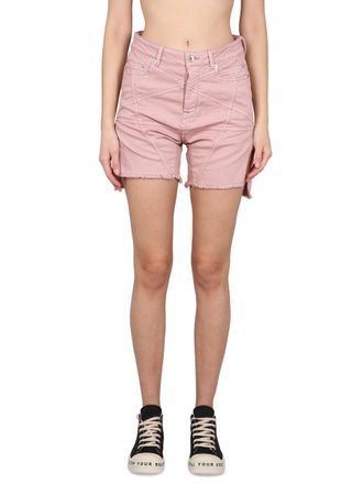 Rick Owens Denim Shorts - Pink