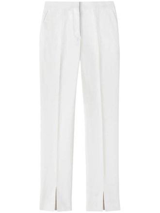 Jil Sander pantalon de costume en coton - Blanc