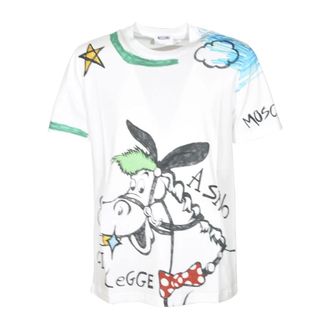 Moschino Homme, Tops, Multicolore, Taille: M T-shirt e Polo 1888