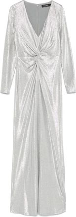 Lauren Ralph Lauren Abendkleid mit Twist-Detail - Silber
