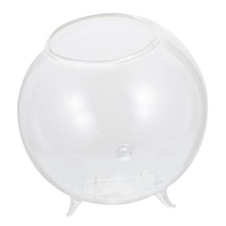 SOLUSTRE Transparente Hydroponik Blumenvase aus Glas Runde Mini wasserpflanzen vase Kreatives Design f&uuml;r Moderne Wohnraumdekoration und Einfache Pflanzenpflege