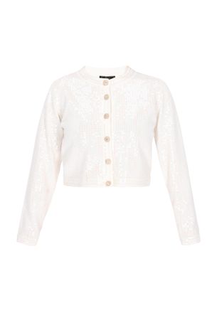 Faina Strickjacke Frauen cremefarben