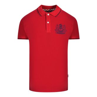 Aquascutum Aldis Rotes Poloshirt mit Spitze