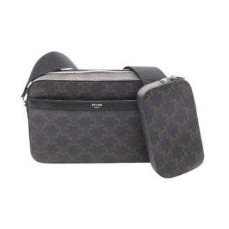 Celine Pre-owned Triomphe PVC Coated Canvas Leather Shoulder Bag - - Pre-owned - Herren - Braun - ONE SIZE