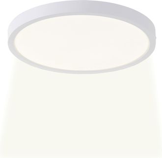 Brilliant LED Deckenleuchte Navara, &Oslash; 37,5cm, H&ouml;he 3,1 cm, 2900 Lumen, 4000 Kelvin, IP44 spritzwassergesch&uuml;tzt, Ideal f&uuml;r Bad und Feuchtr&auml;ume, Flach und Energie