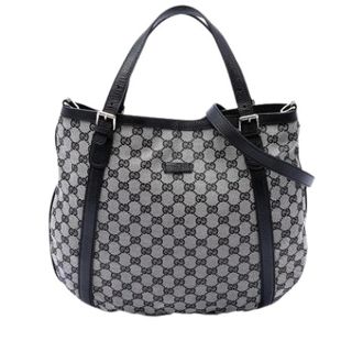 Gucci Pre-owned Canvas Satchel - - Pre-owned - Damen - Grau - ONE SIZE
