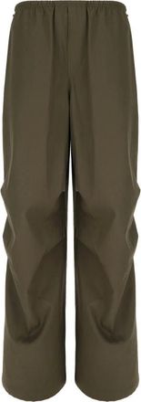 Alexander Wang Femme, Pantalons, Vert, Taille: 38 FR Pantalon &Eacute;lastique Logo Taille Mi-Haute