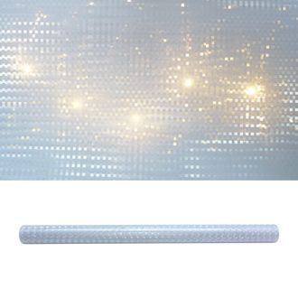 Creativ Home 3D Square Folie 50 x 300 cm. Lichteffekt-Folie. Karo- W&uuml;rfel- Muster