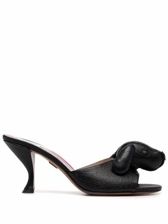 Thom Browne mules &agrave; motif Hector - Noir