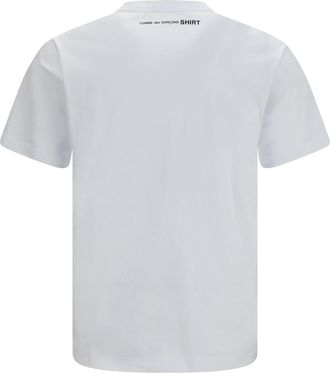 Comme Des Gar&ccedil;ons Crewneck Cotton T-Shirt - White