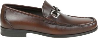 Ferragamo Homme, Chaussures, Brun, Taille: 39 EU Mocassin avec ornement Gancini