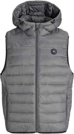 Jack & Jones Hood Jjebradley Light Bodywarmer à Capuche, Gris, XXL Hommes