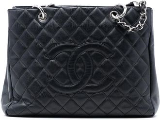Chanel Shopper - Caviar Grand Shopping Tote - Gr. unisize - in Schwarz - f&uuml;r Damen