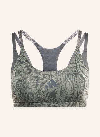 adidas Sport-Bh Optime Workout Snake Strappy blau