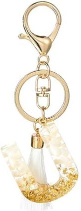 Generic Porte-cl&eacute;s chic avec pompon en r&eacute;sine pour sac &agrave; dos, Wh20, taille unique