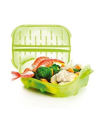 Ibili 873200 Coffret Vapeur, Silicone, Vert, 24 x 16 x 10 cm