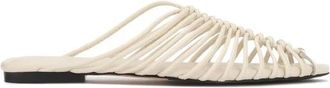 Kazar Femme, Chaussures, Beige, Taille: 39 EU Kazar Studio Slides avec tige en cuir &agrave; lani&egrave;res