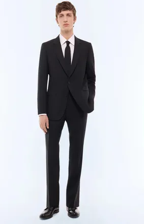 Fursac Pantalon de costume ajust&eacute; en laine - Taille 36 - Homme