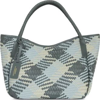 Sarah Chofakian sac porté épaule Nougat à anse tressée - Gris