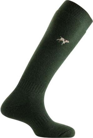 Kindy Mi-bas chasse broderie Chien Laine/Acrylique - couleur - Kaki - Pointure - 43-46