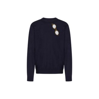 Moschino Herren, Strickwaren, Blau, XLGr&ouml;&szlig;e