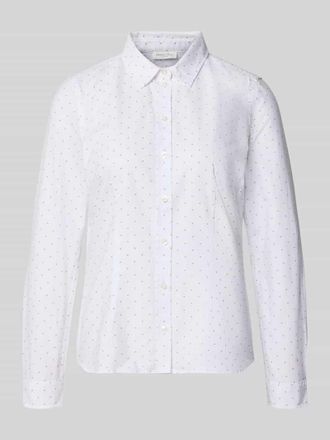Christian Berg Bluse mit Hemdblusenkragen und Knopfleiste