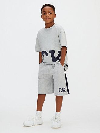Calvin Klein L&auml;ssige Varsity-logo-shorts - 1-ltegreyht - Jungen - 8 Jahre (128 cm)