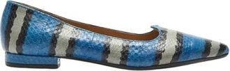Maliparmi Maliparmi, Femme, Chaussures, Bleu, Taille: 38 EU Exotic Stripes Ballerina