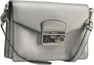 Prada Sac bandouli&egrave;re vintage doccasion - Femme - Pre-owned - Gris - Taille: ONE Size