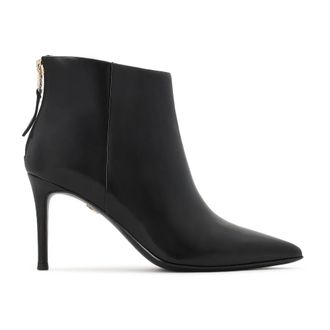 Kazar Femme, Chaussures, Noir, Taille: 35 EU Bottes &agrave; talons aiguilles en cuir noir avec fermeture &eacute;clair &agrave; larri&egrave;re